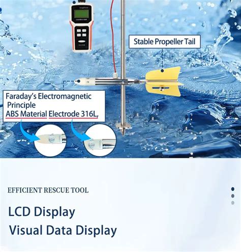 Flow Speed Meter Water Flow Velocity Meter Flow Rate Meter With Speed Range 001 500 Ms Lcd