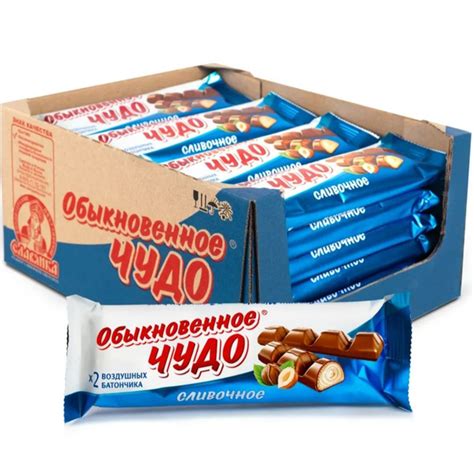 Батончик "Обыкновенное чудо" сливочный (блок 55 г. х 24 шт), КФ ...