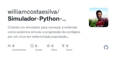 Github Williamcostaesilvasimulador Python Epidemia Sir Modelo