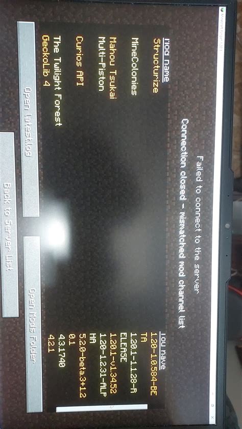 Need Help With Custom Modpack R Exaroton