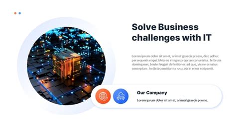 Ppt 발표자료 빠르게 만드는 방법은 다크 블루 오렌지 It 기술 솔루션 Pitch Deck 파워포인트 톱니바퀴 일러스트