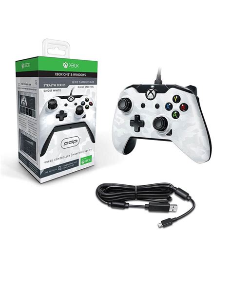 Pdp Xbox One Wired Controller Stealth Series Ghost White