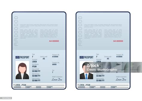 Foreign Passports For Men And Women Foreign Passport With Sample Full Name Document For Travel Foreign Passports For Men And Women Foreign Passport With Sample Full Name Document For Travel