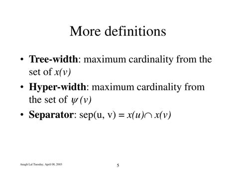 Ppt Chapter 9 Tree Decomposition Methods Part Ii Powerpoint