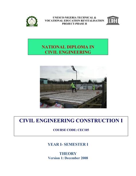 Gbc Building Construction Lecture Notes Pdf