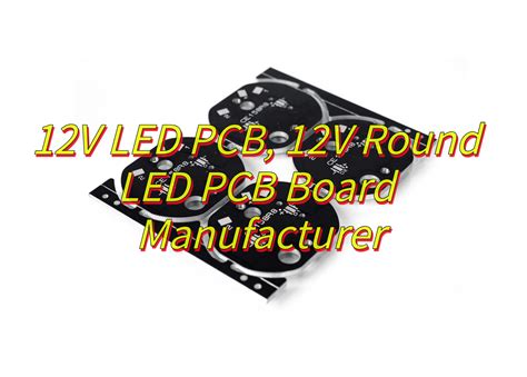 12v Led Pcb 12v Round Led Pcb Board Manufacturer Pcb And Mcpcb Best