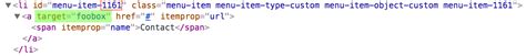 how to add custom attribute to a nav menu item in wordpress sridhar