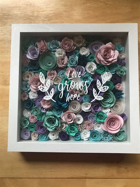 7 Shadow Box Ideas Flower Shadow Box Diy Shadow Box Cricut Crafts