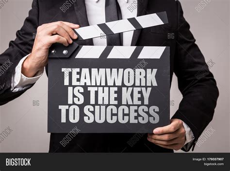 teamwork key success image and photo bigstock