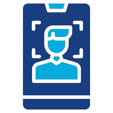 Premium Vector Mobile Face Detection Icon Vector Image Can Be Used For Biometrics