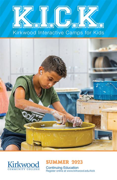 Kirkwood Community College KICK Summer Camps 2023 Brochure Page 1