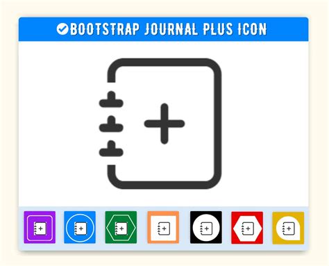 Bootstrap Journal Plus Icon Bi Bi Journal Plus Icon Code Css Html