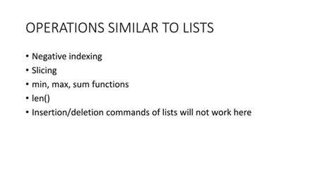 part 6 python tutorial tuples in python with examples ppt