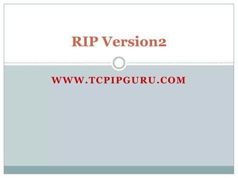 How To Configure Rip Version2 On A Cisco Router Ppt