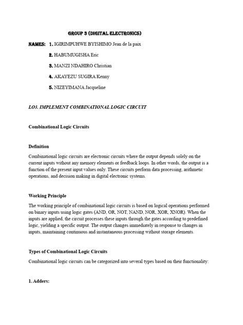Ade Pdf Logic Gate Electronic Circuits