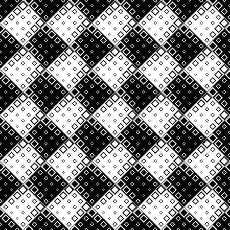 Geometrical Monochrome Abstract Square Pattern Background Design Stock