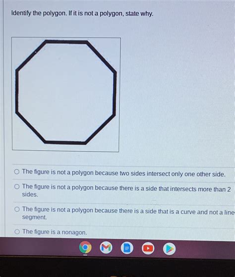 Solved Identify The Polygon If It Is Not A Polygon State Why O The Course Hero