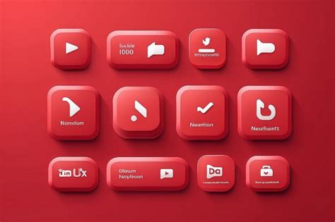 Neumorphic Ui Ux Design Elements 3d Vector Buttons Like Dislike Comment Share Premium Ai