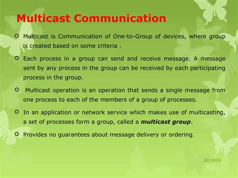distributed system multicast and indirect communication ppt