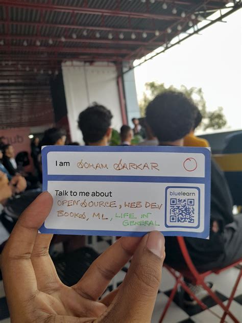 soham sarkar on linkedin talktomeabout speednetworking group swags