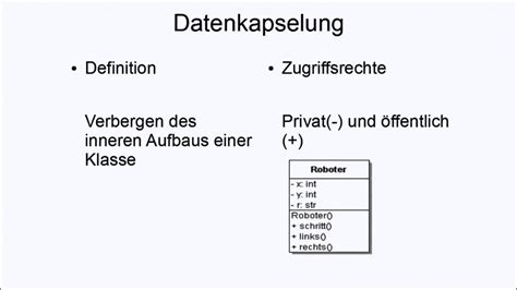 Einführung In Die Objektorientierte Programmierung Am Beispiel Eines