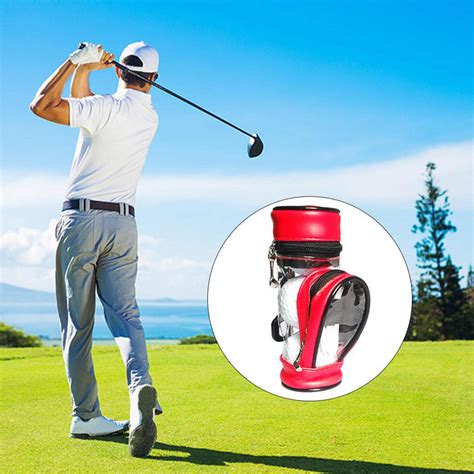 Badu Bg Чантичка за топка за голф Комплект за съхранение на топки с държач за тениска за 3 топки