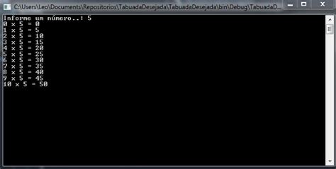 GitHub Leolopes013 Tabuada Usado apenas o comando for e 1 variável foi possível estruturar