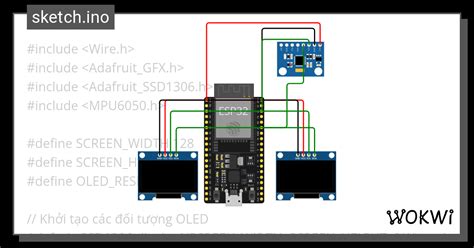 bai oled mpu6050 wokwi esp32 stm32 arduino simulator