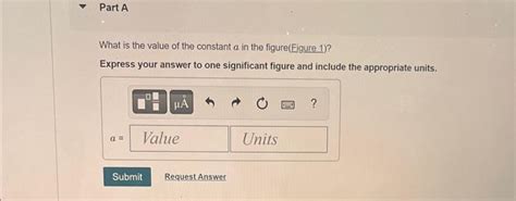 Solved What Is The Value Of The Constant A In The Chegg Com