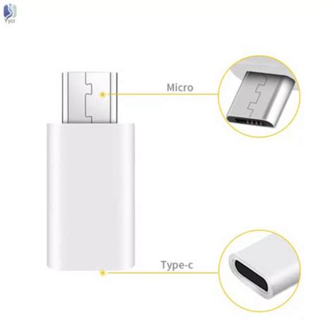 Konverter Type C To Micro Usb Converter Konektor Adaptor Sambungan Type C To Micro Usb