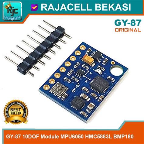 jual sensor gy 87 10dof mpu6050 hmc5883l bmp180 module gy87 for