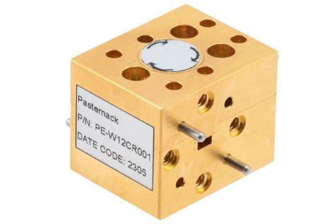 Wr 12 Waveguide Circulator 64 5 Ghz To 66 5 Ghz 15 Db Min Isolation Ug 387 U Cover Flange Brass