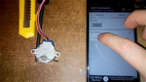 Real Time Control Stepper Motor Use Mqtt Android Seekbar And Raspberry