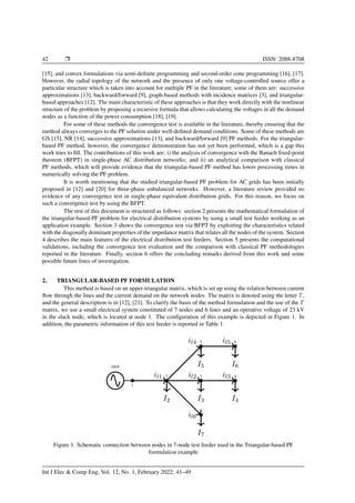 Convergence analysis of the triangular based power ﬂow method for AC distribution grids PDF