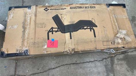 King Size Adjustable Bed Base Premier In Box Earls Auction Company