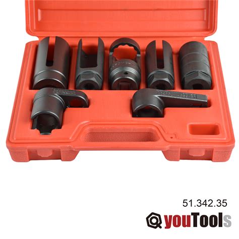 7pc Oxygen Sensor Diesel Injection Oil Pressure Sending Unit Vacuum Switch Socket Set Youtools