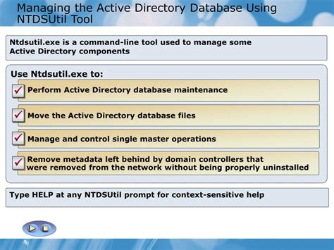 PPT Module Implementing An Active Directory M Domain Services Maintenance Plan PowerPoint