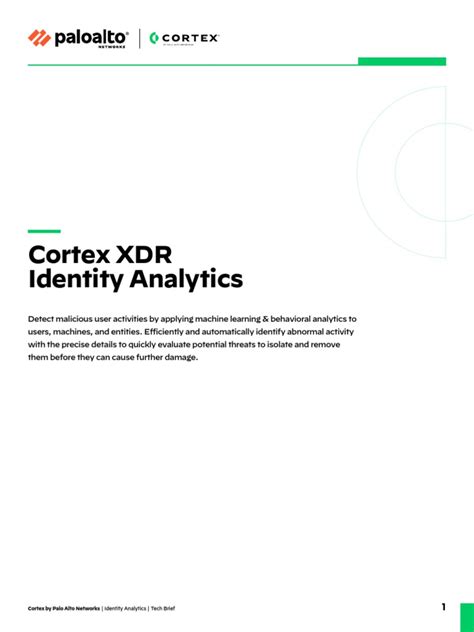 Cortex Xdr Identity Analytics Pdf Analytics Malware