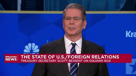 Watch Cnbcs Full Interview With Us Treasury Secretary Scott Bessent