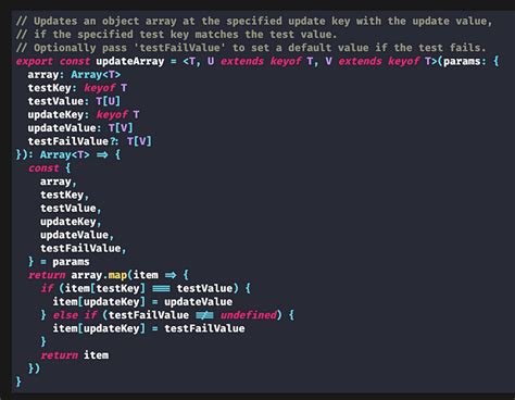 Typescript Lanjutan Fungsi Generik Untuk Memperbarui Dan Memanipulasi