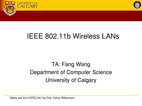 Ppt Ieee 802 11b Wireless Lans Overview Powerpoint Presentation Free