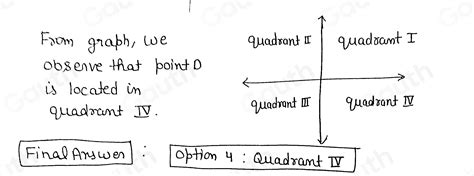 solved 5 in which quadrant is point d located 1 pc quadrant i