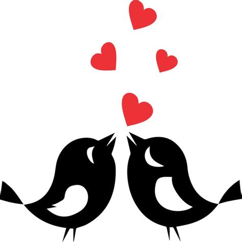 Adesivo De Parede Passarinho Se Beijando MadeiraMadeira