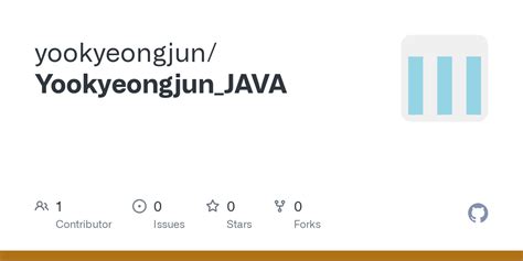 Github Yookyeongjun Yookyeongjun Java