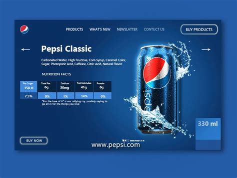 Shivam Mehto On Linkedin Pepsi Web Design Layout