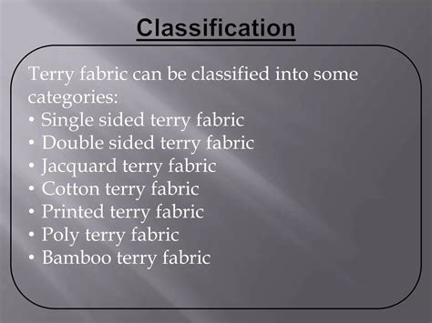 Terry Fabric Pptx