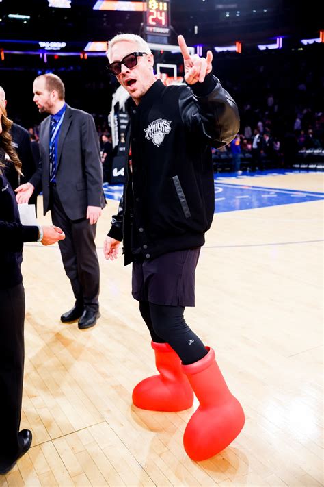 Everyone Is Wearing MSCHF S Big Red Boots Vogue