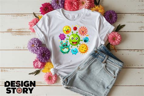 Friendly Microbes Fun Graphic By Design Story · Creative Fabrica