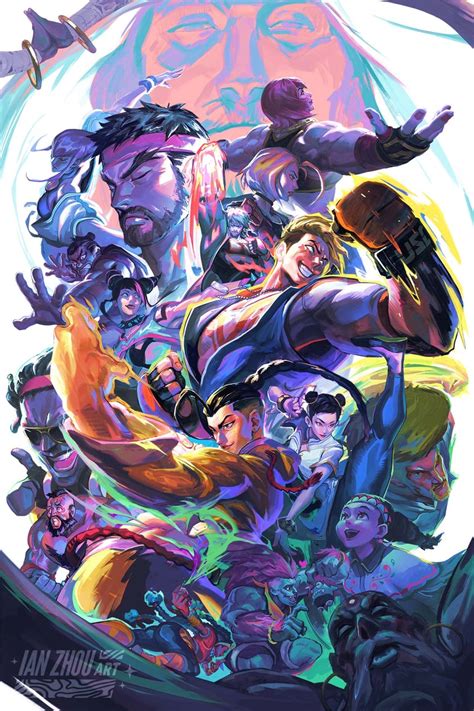 Chun Li Cammy White Han Juri Ryu Ken Masters And More Street Fighter And More Drawn