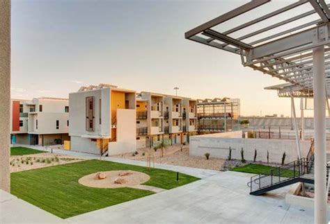 Paisano Green Community In The Intense Sun And Wind Of The Chihuahuan